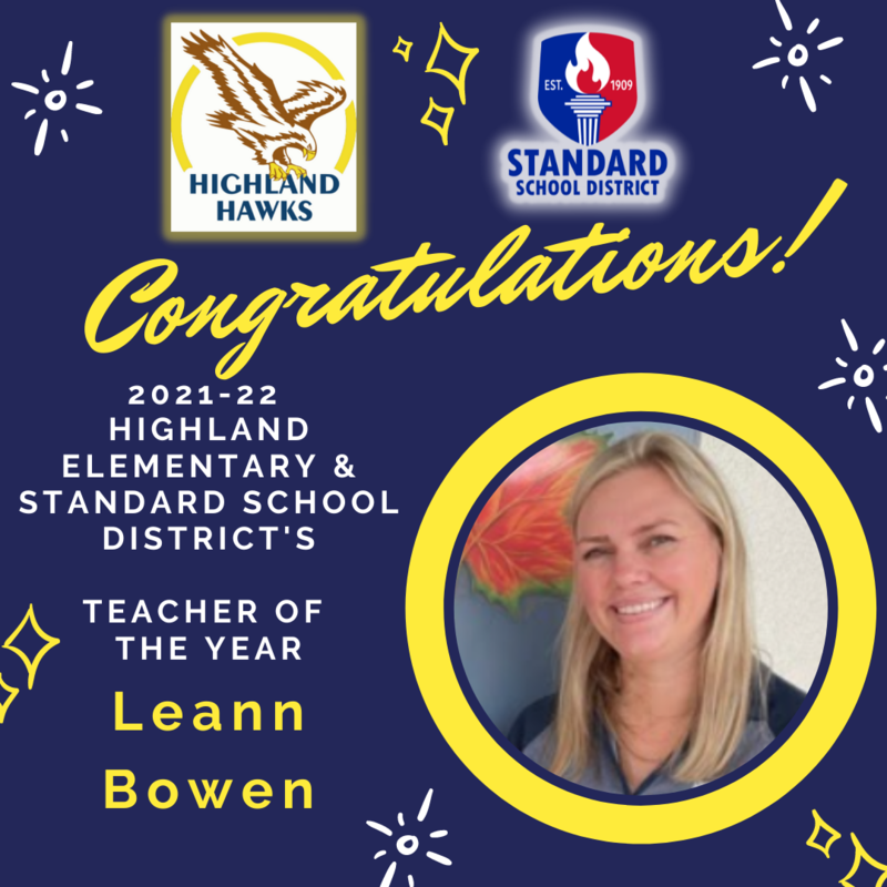 Highland Elementary And Standard School District Teacher Of The Year Highland Elementary And Standard School District Teacher Of The Year
